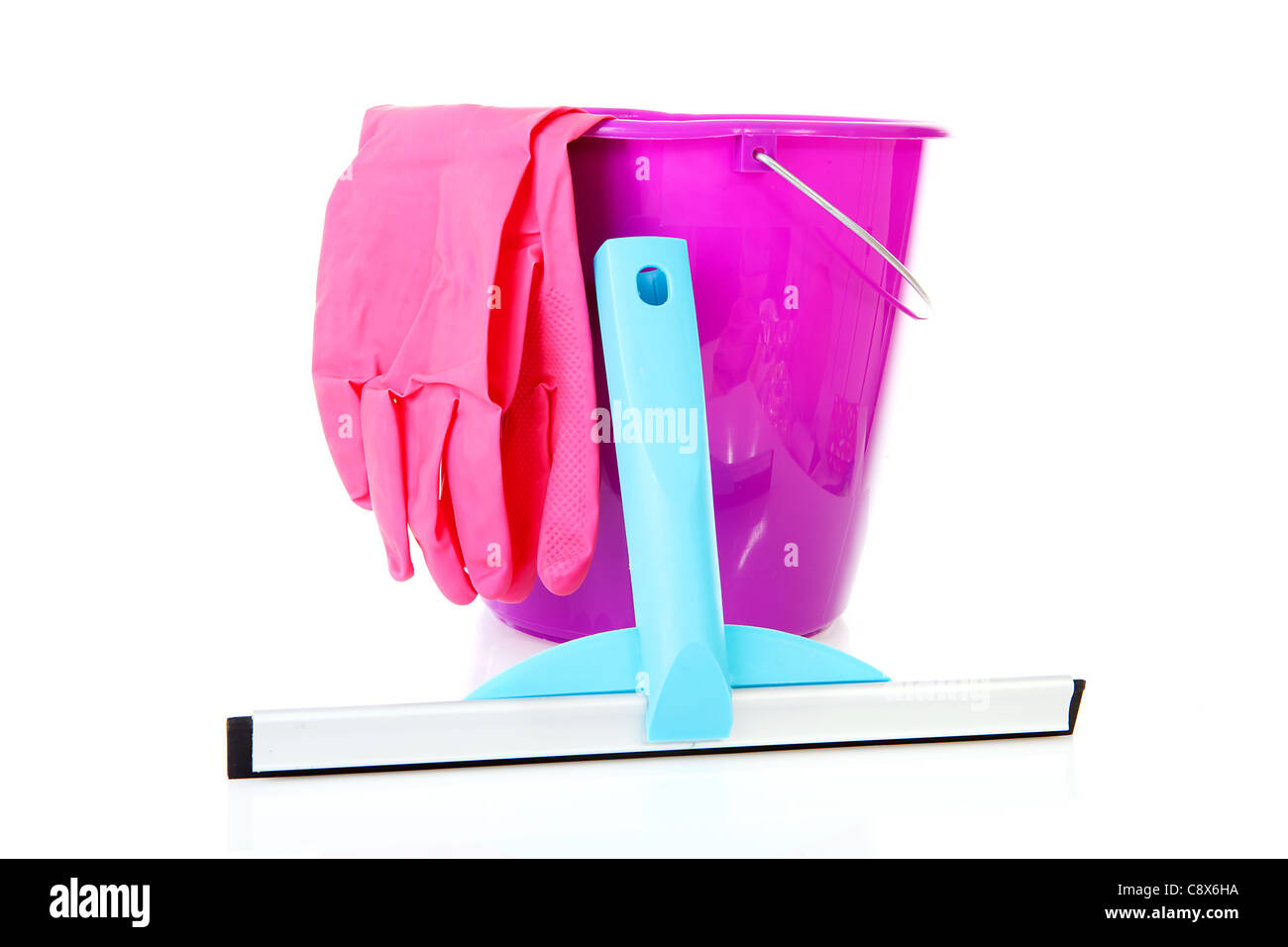Window cleaning tools isolated Cut Out Stock Images & Pictures - Alamy