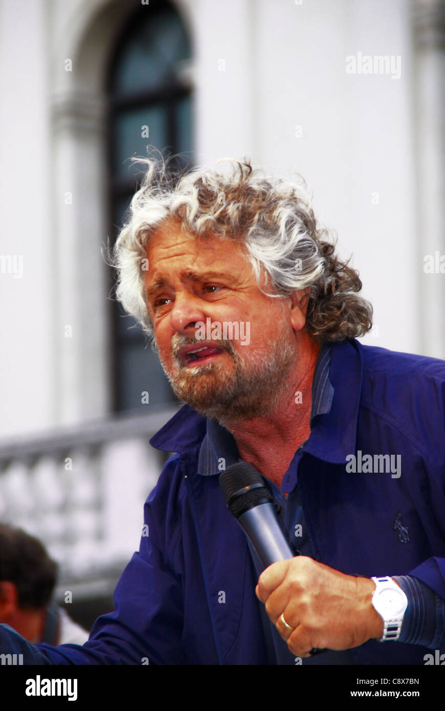 The showman and political figure Beppe Grillo founder of Movimento ...