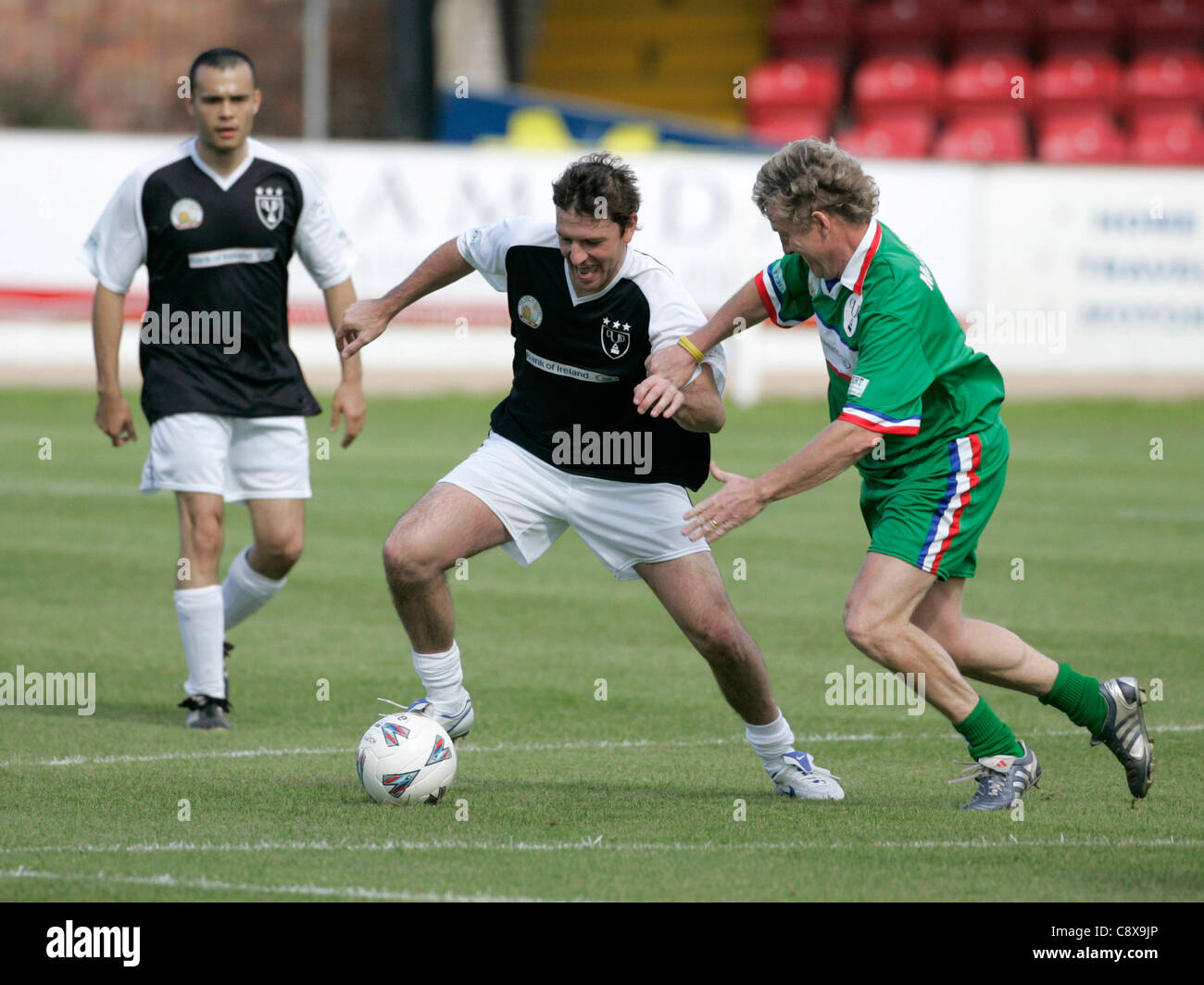 Sean Conlon, Lee Sharpe and Frank McAvennie at the game of history ...