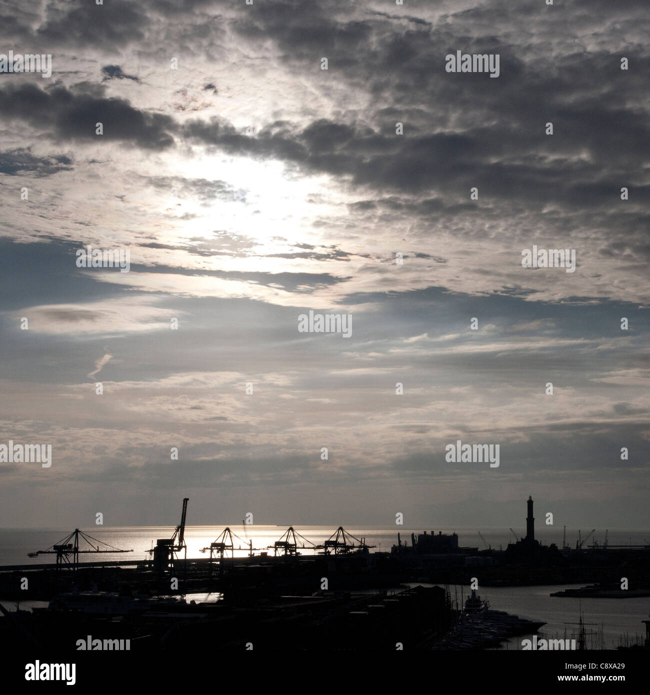 Port of Genoa in Italy Stock Photo - Alamy