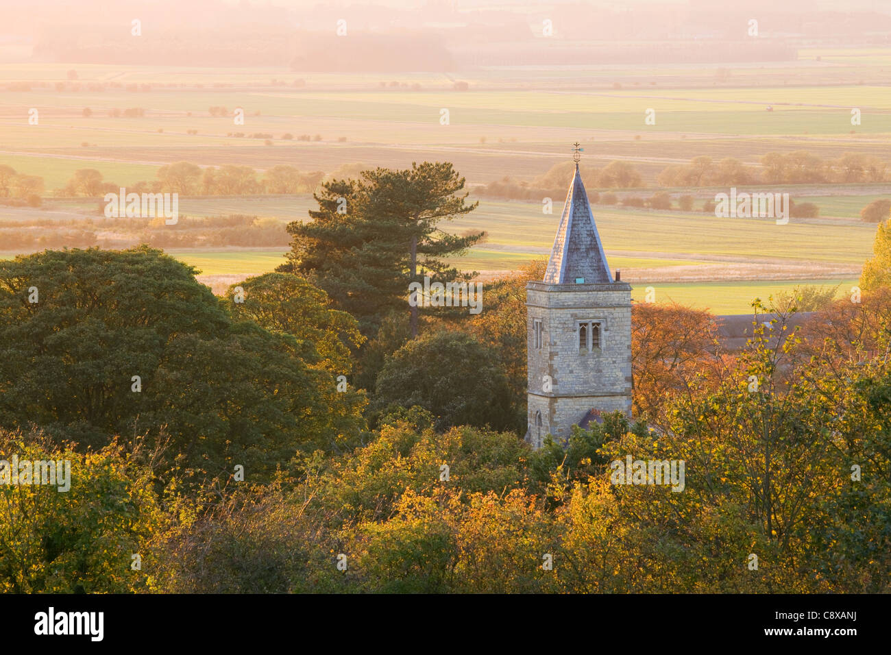 St Clement's Church in the village of Worlaby in North Lincolnshire on ...