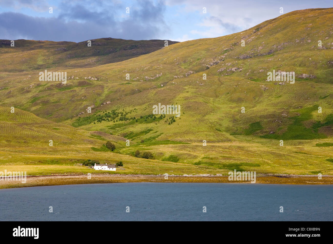 Looking across Loch na Cairidh to Scalpay from the Isle of Skye ...