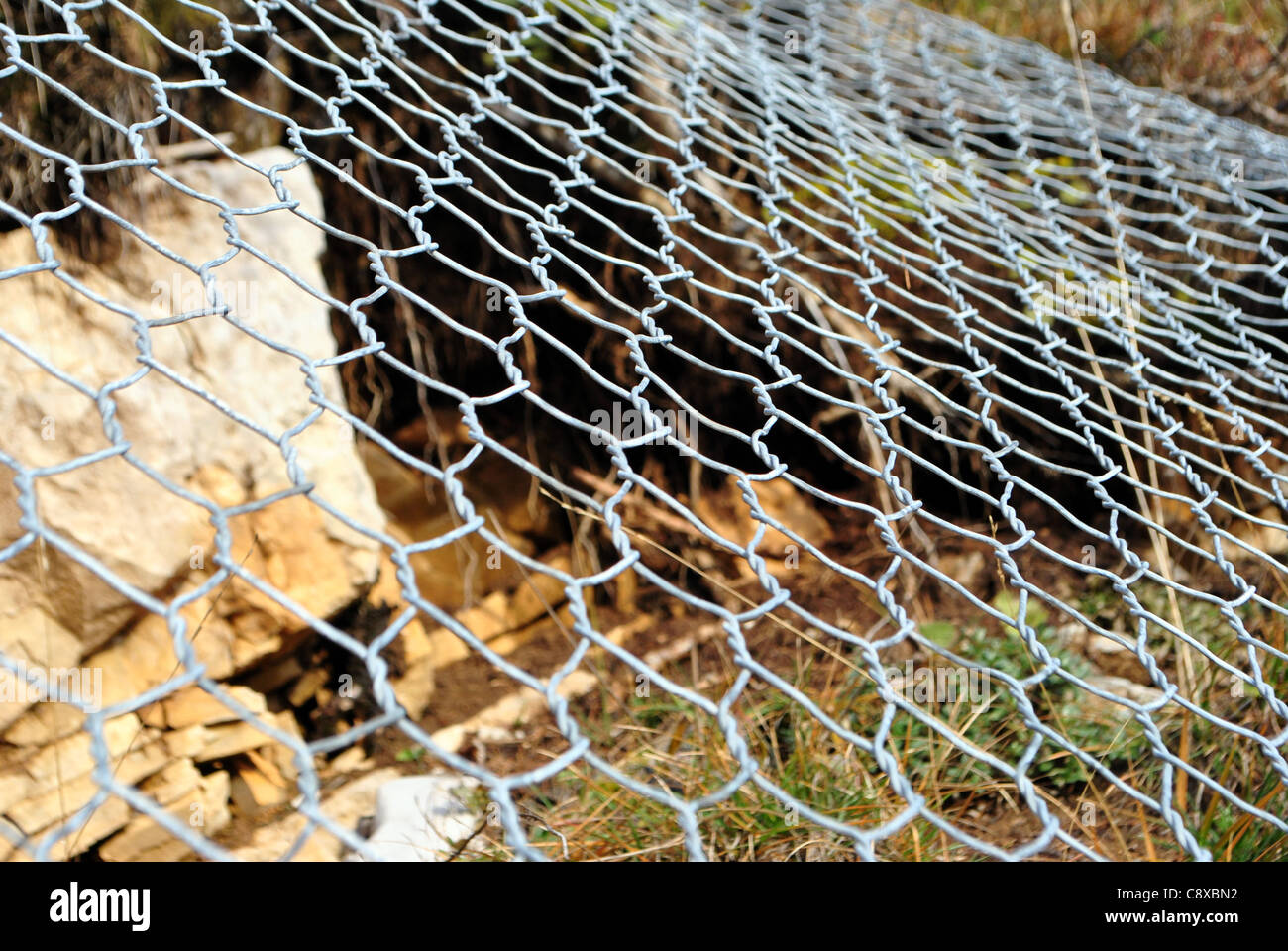 the road protecting net Stock Photo - Alamy