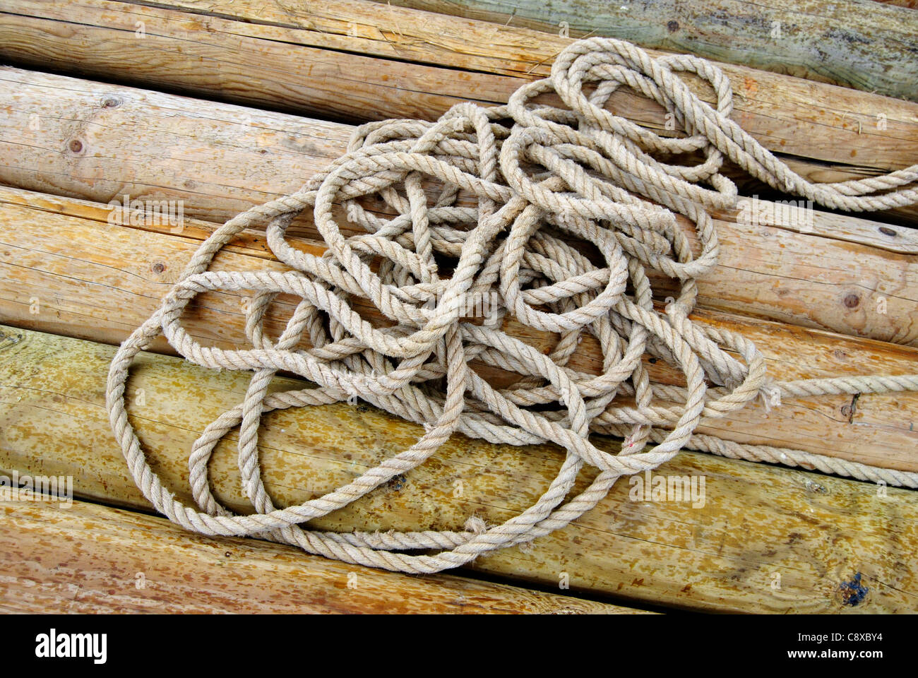 close up of rope part background Stock Photo - Alamy