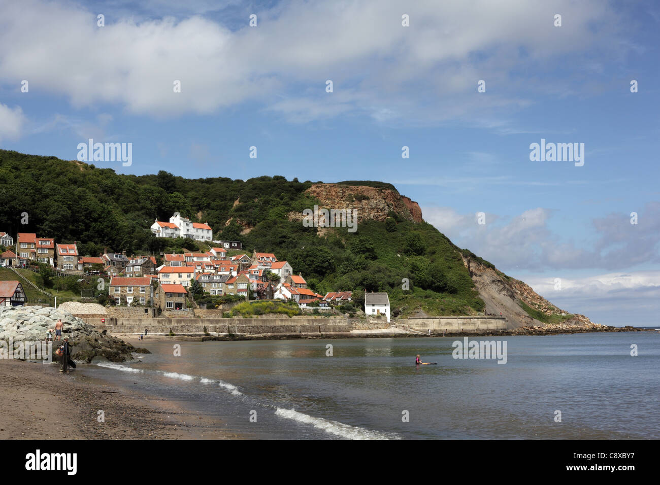 Runswick Bay, East Yorkshire Coast, June 2011 Stock Photo - Alamy