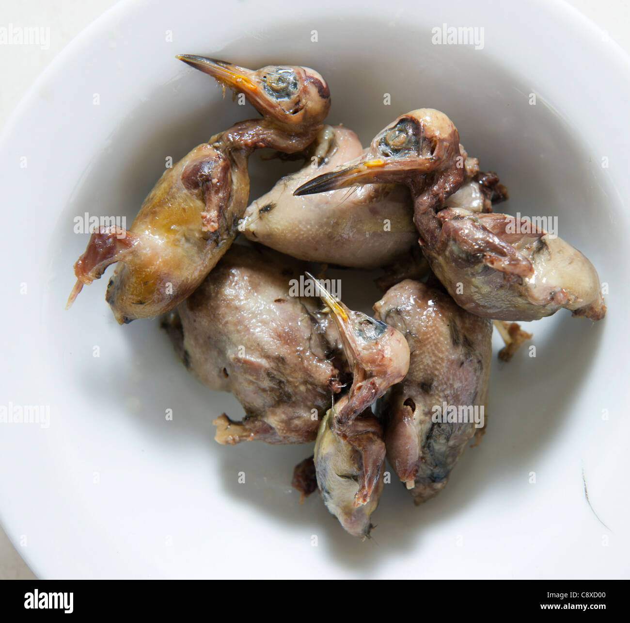 Ambelopoulia (means birds of the vineyards) mainly Blackcaps prepared ...