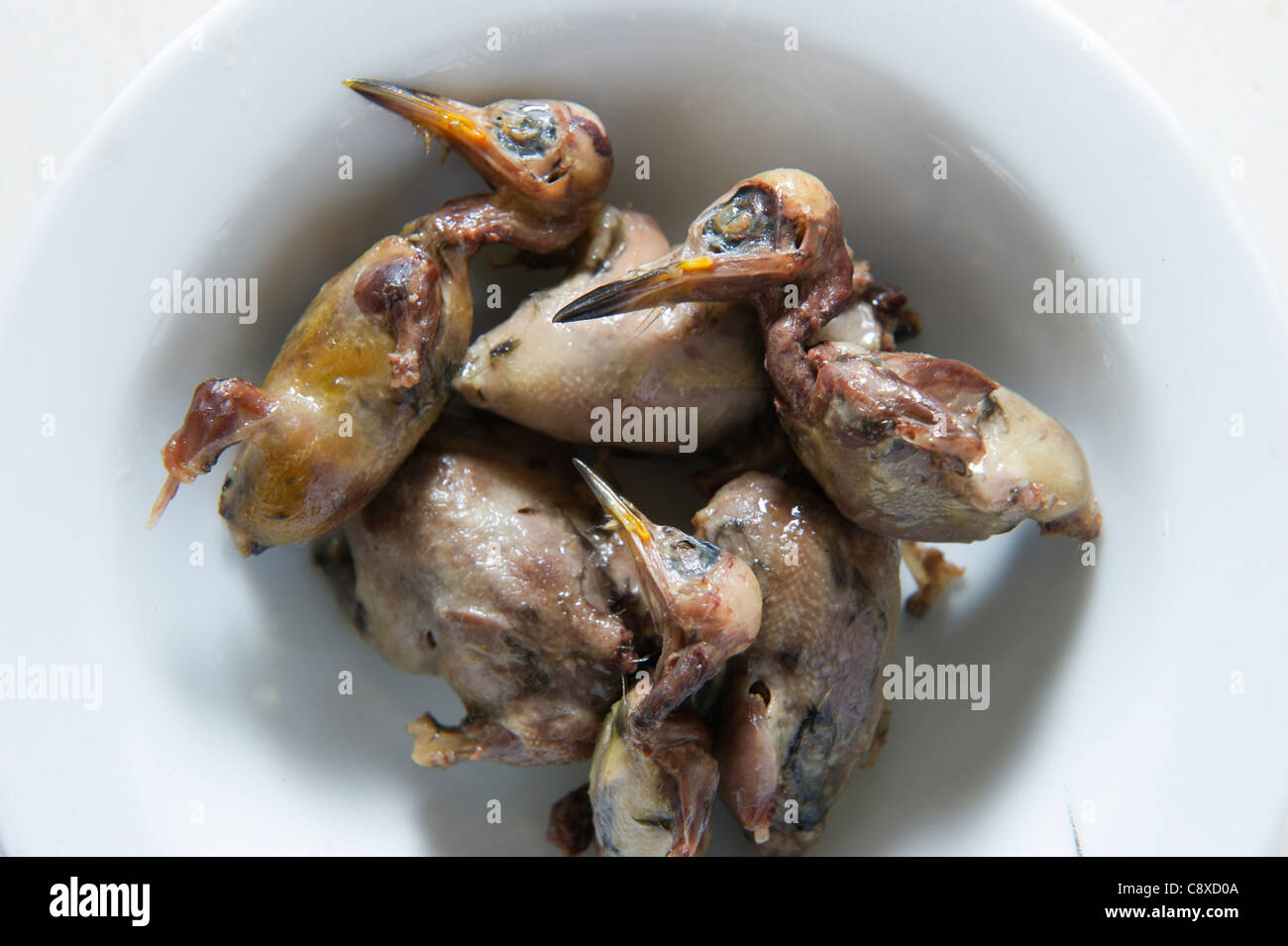 Ambelopoulia (means birds of the vineyards) mainly Blackcaps prepared ...