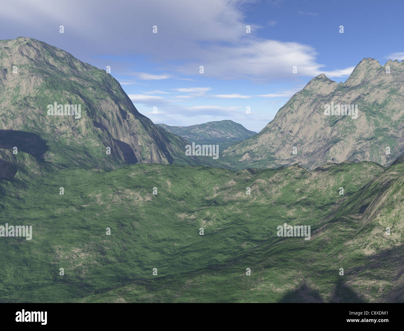 Computer generated mountain scenery hi-res stock photography and images ...