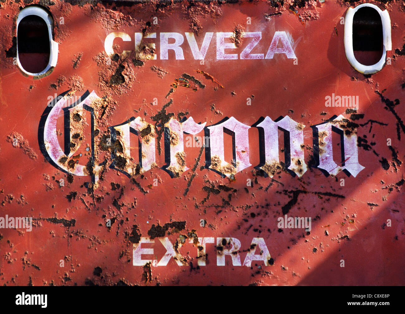 Rusty beer fridge. Holland Stock Photo - Alamy