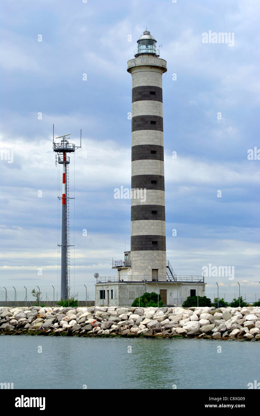 beautiful lighthouse in Italy Stock Photo - Alamy