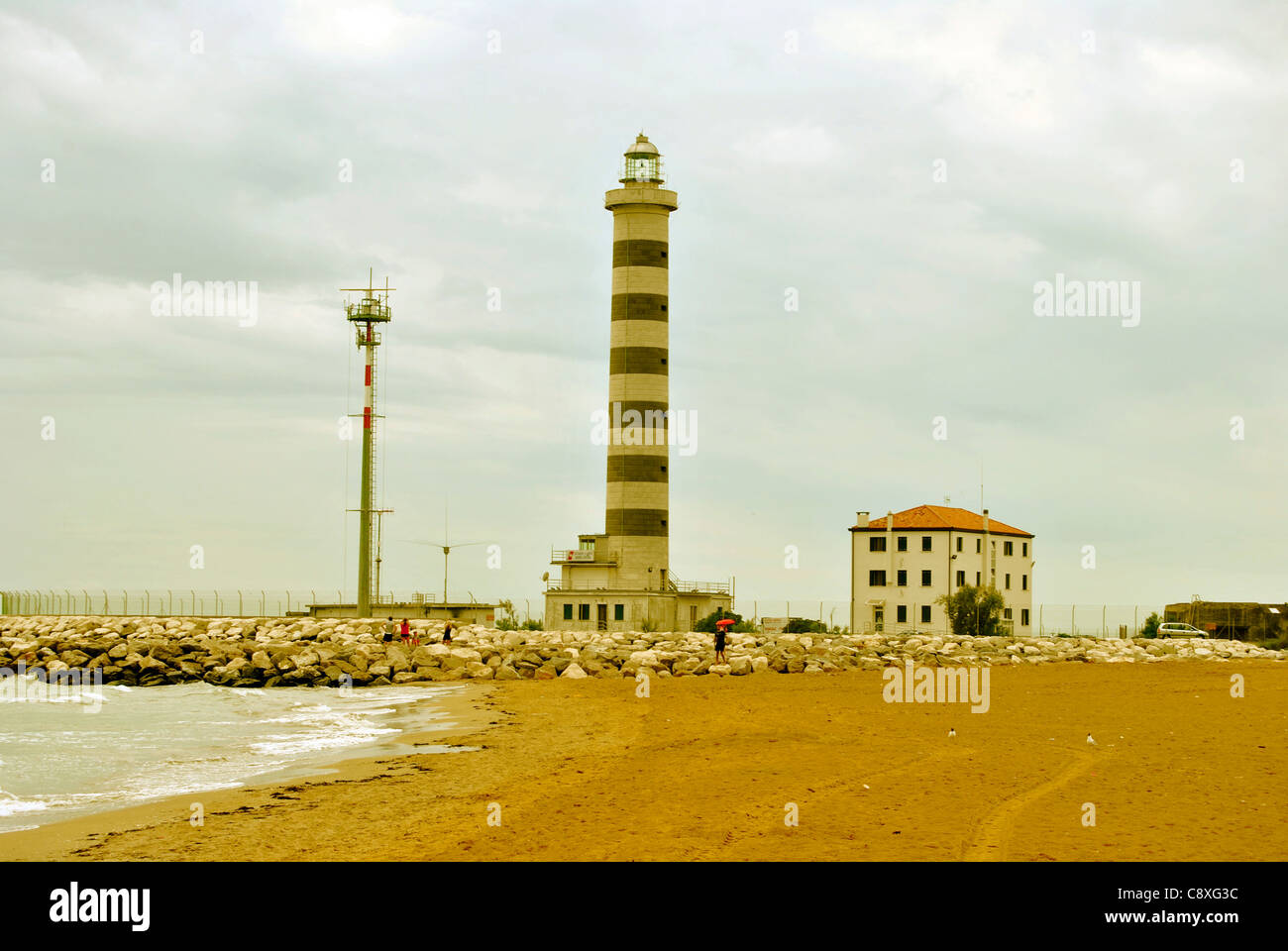 beautiful lighthouse in Italy Stock Photo - Alamy