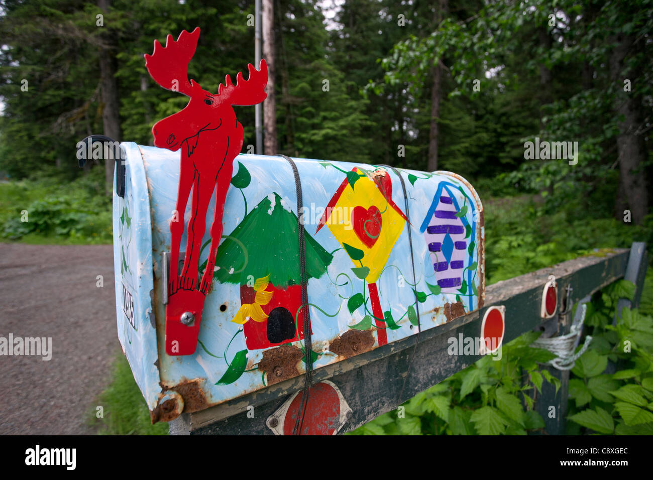 Mailbox. Alaska. USA Stock Photo - Alamy