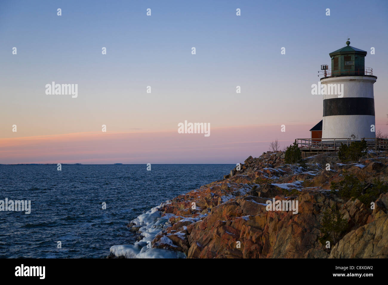 The lighthouse at Djursten, Graso, Sweden Stock Photo - Alamy