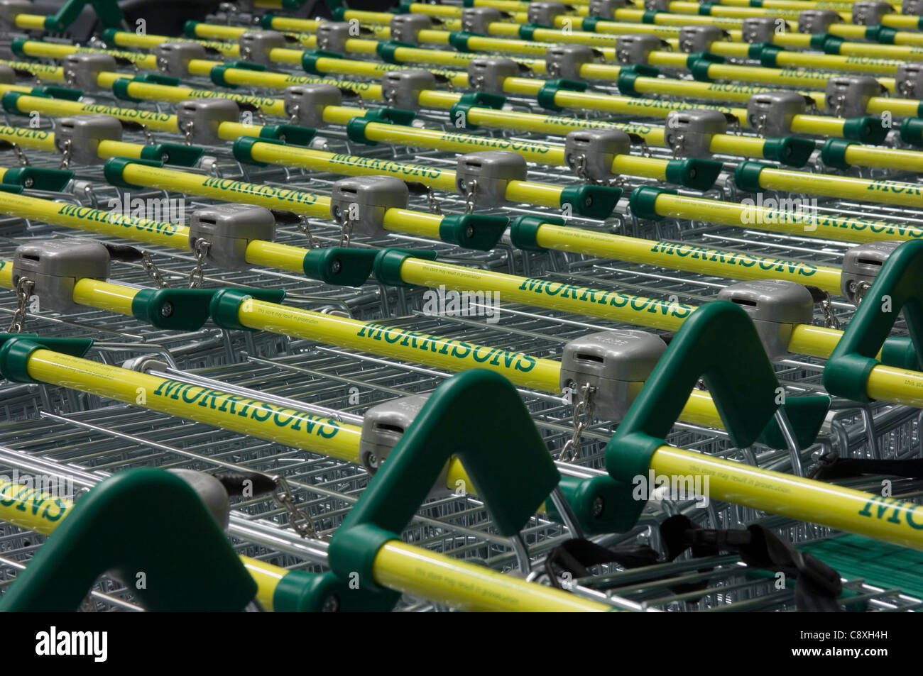 Morrison shopping trolley hi-res stock photography and images - Alamy