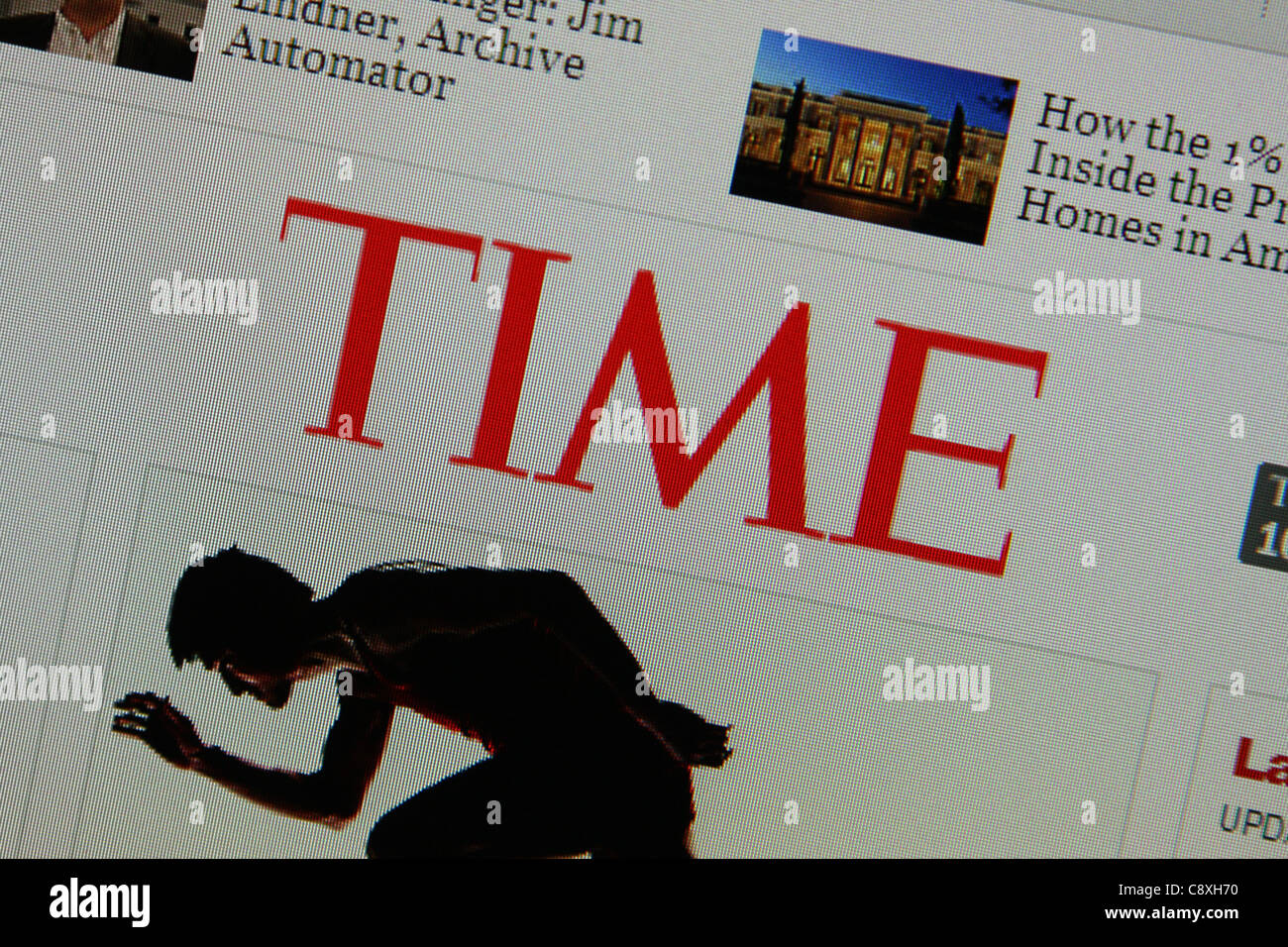 time online magazine Stock Photo - Alamy