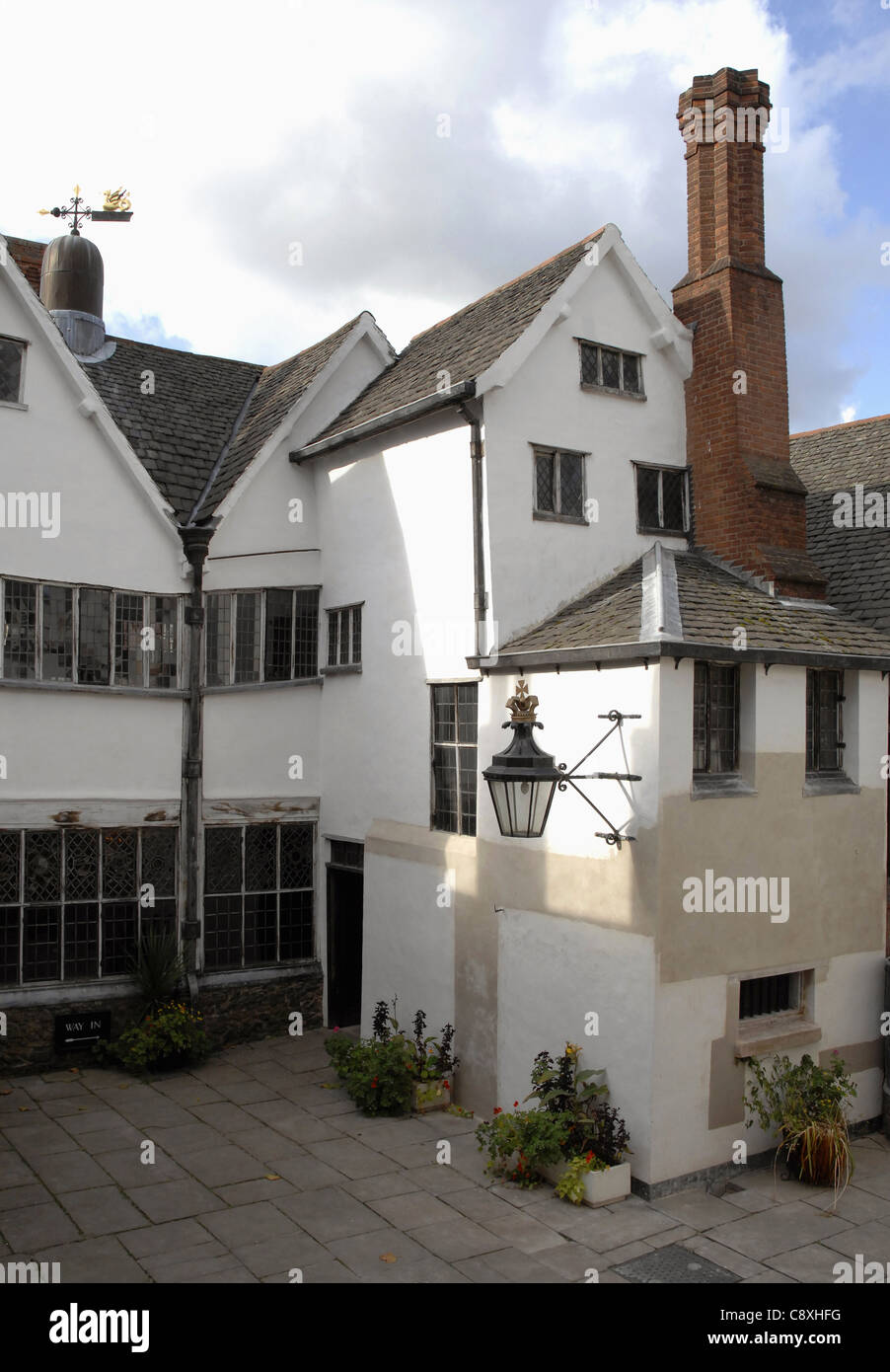 Exterior of The Guildhall in Leicester. Built around 1390, it is one of ...