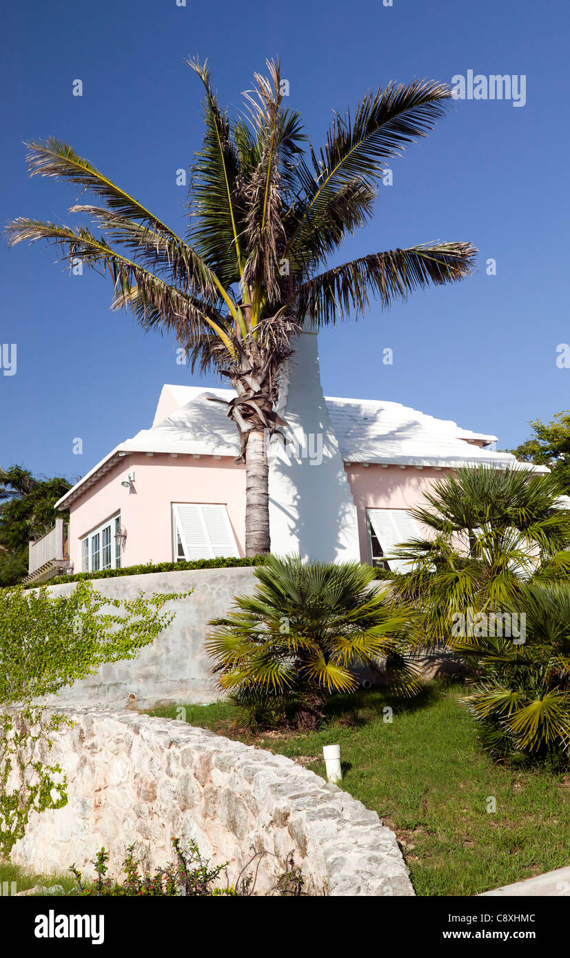 House and garden on Belmont Road, Warwick Parish, Bermuda Stock Photo ...