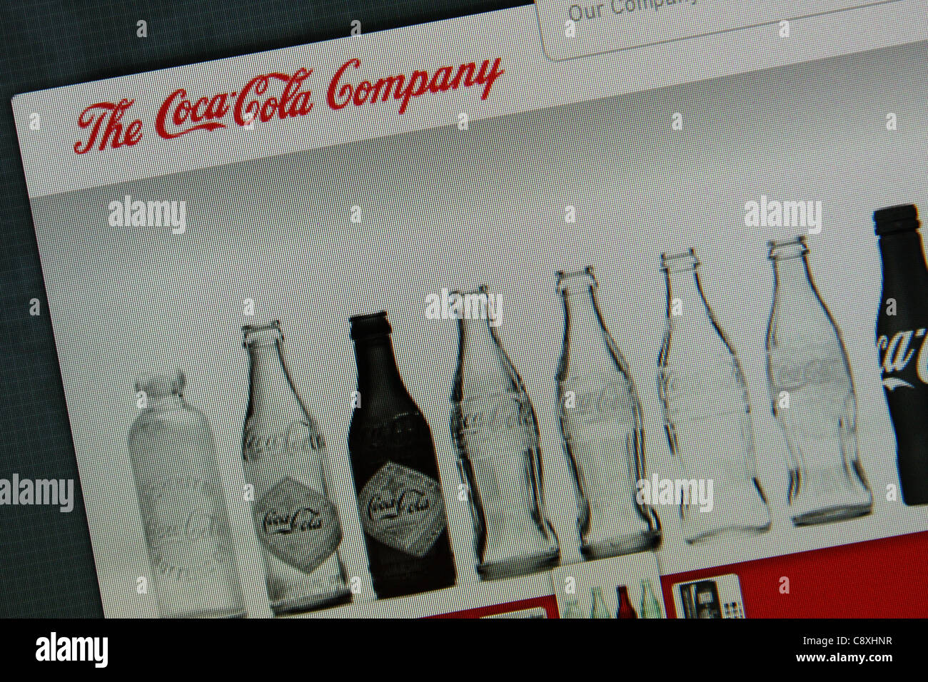 coca cola coke online website Stock Photo - Alamy