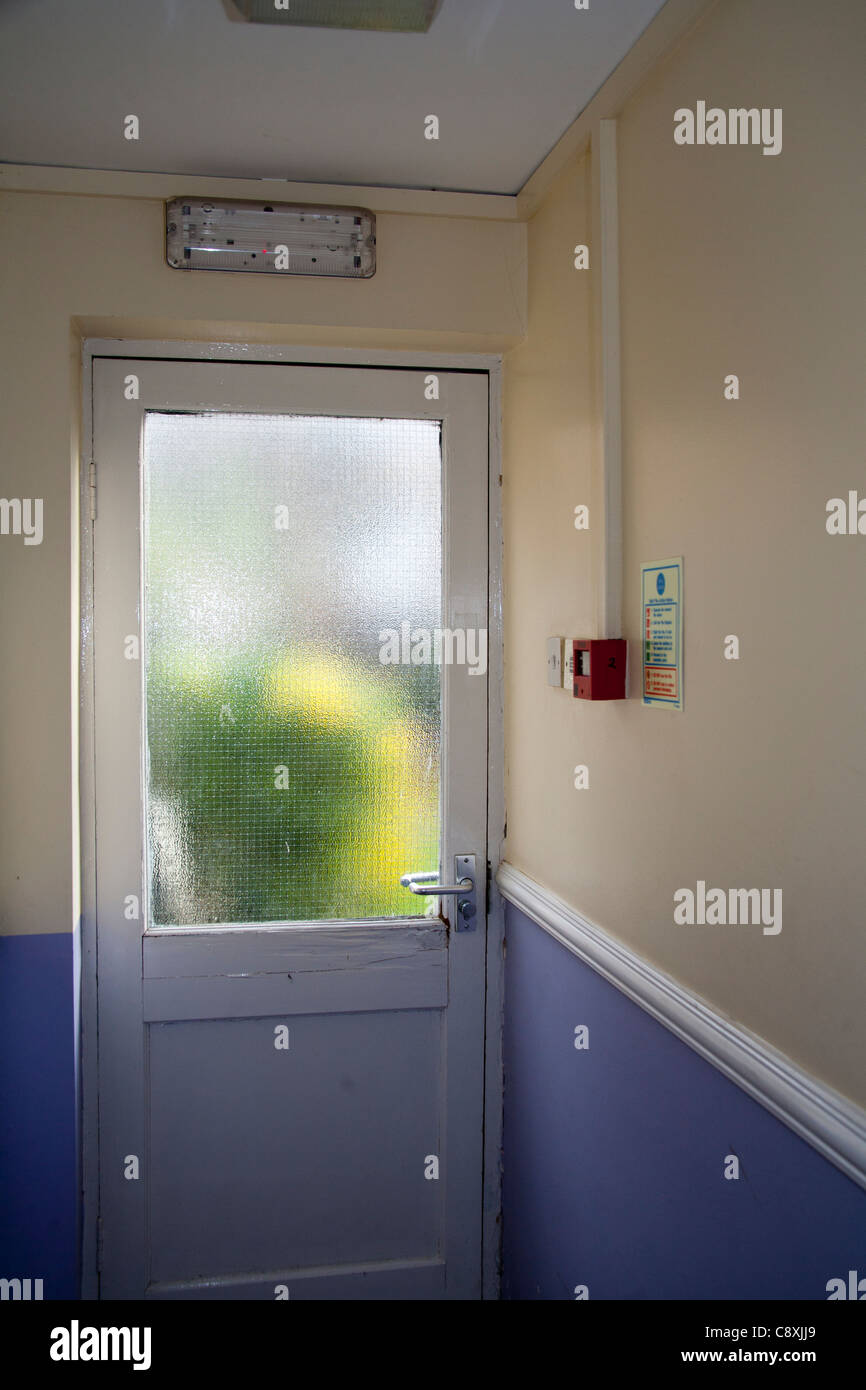 Fire Alarm Call Point in Residential Accomodation near Exit Stock Photo ...