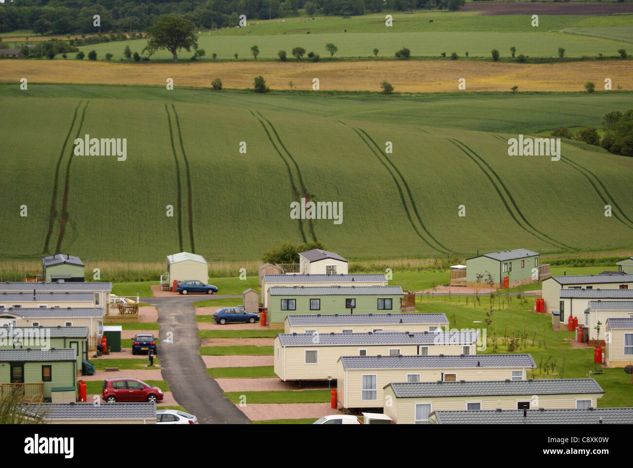 Caravan village Fife Scotland Stock Photo - Alamy