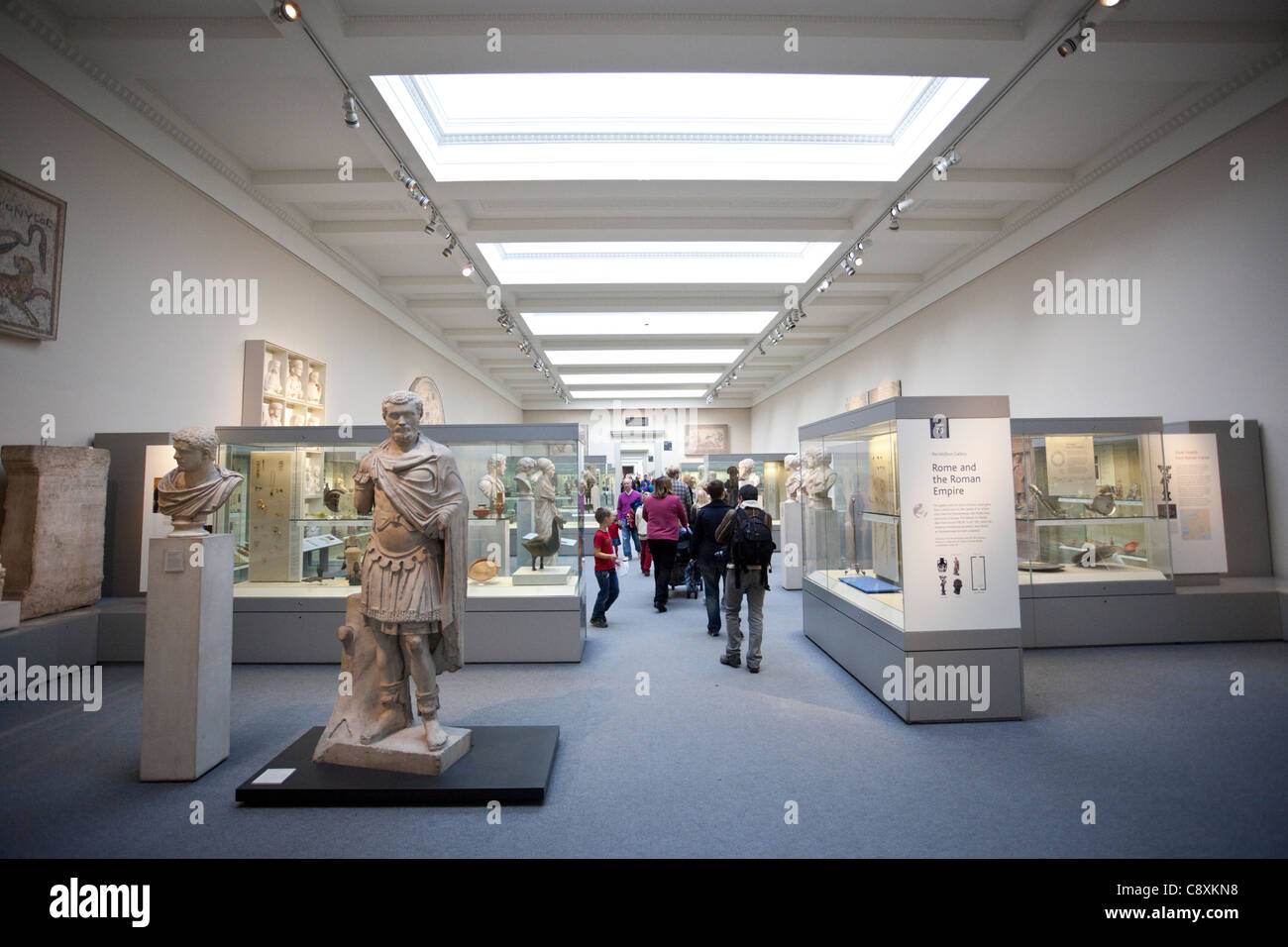Inside the British Museum Roman Britain Gallery, London, England, UK ...