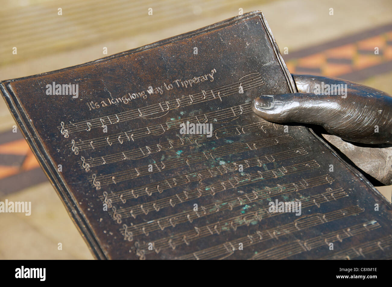 Detail from Jack Judge Accompanied by a WW1 Soldier, a sculpture in ...
