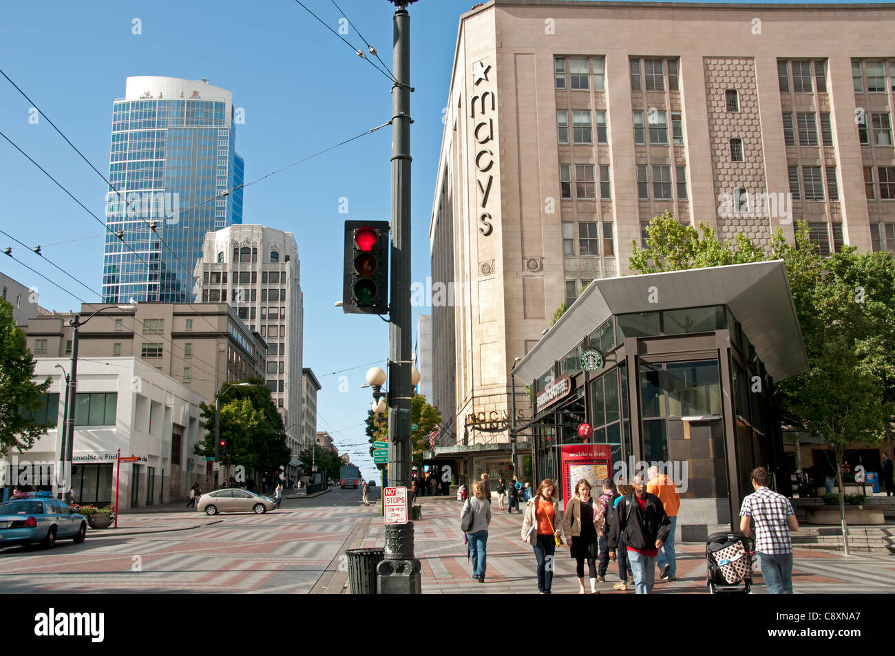 Macys Macy's department store Seattle Town City Washington State United ...