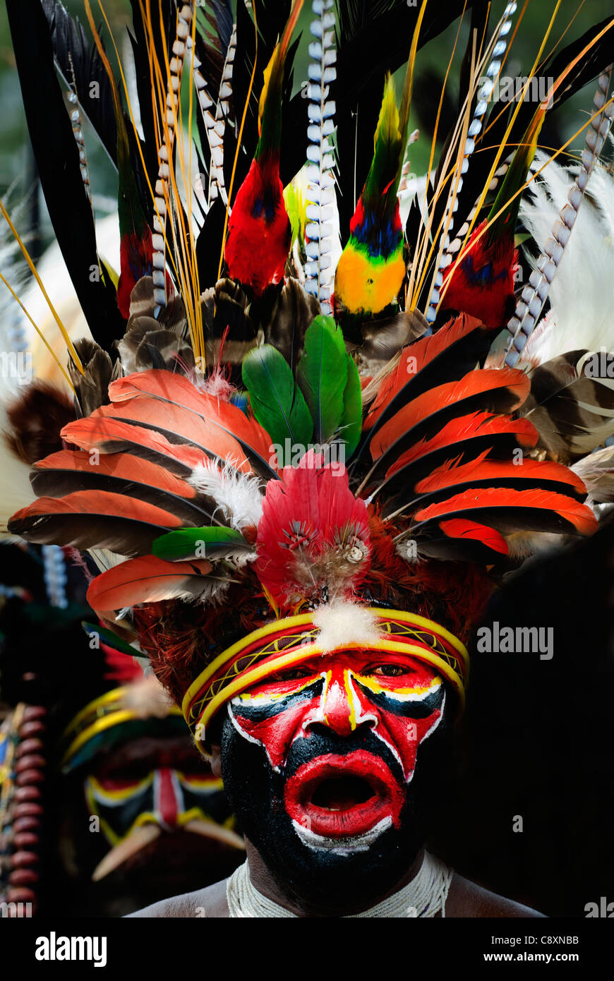 Performer from Mendi in Southern Highlands at Hagen Show Papua New ...