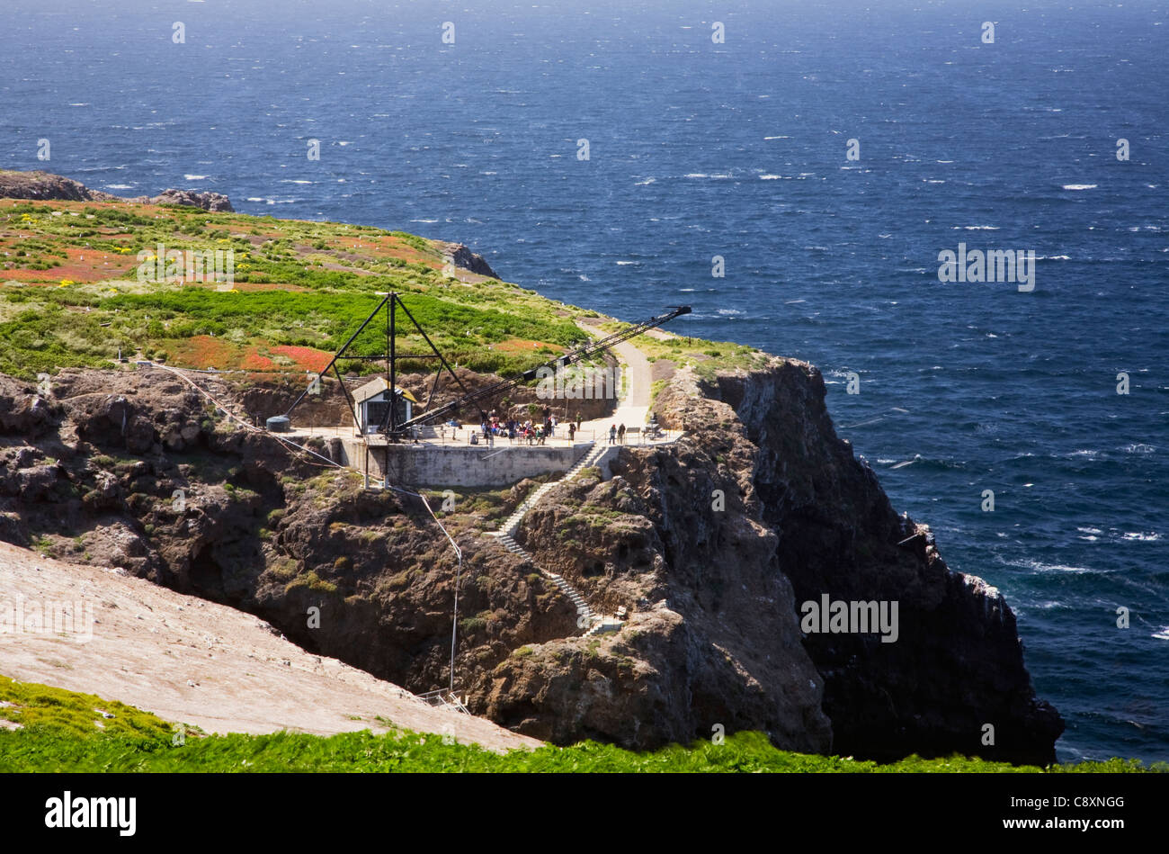CALIFORNIA - Stairs to the landing area at East Anacapa Island in ...