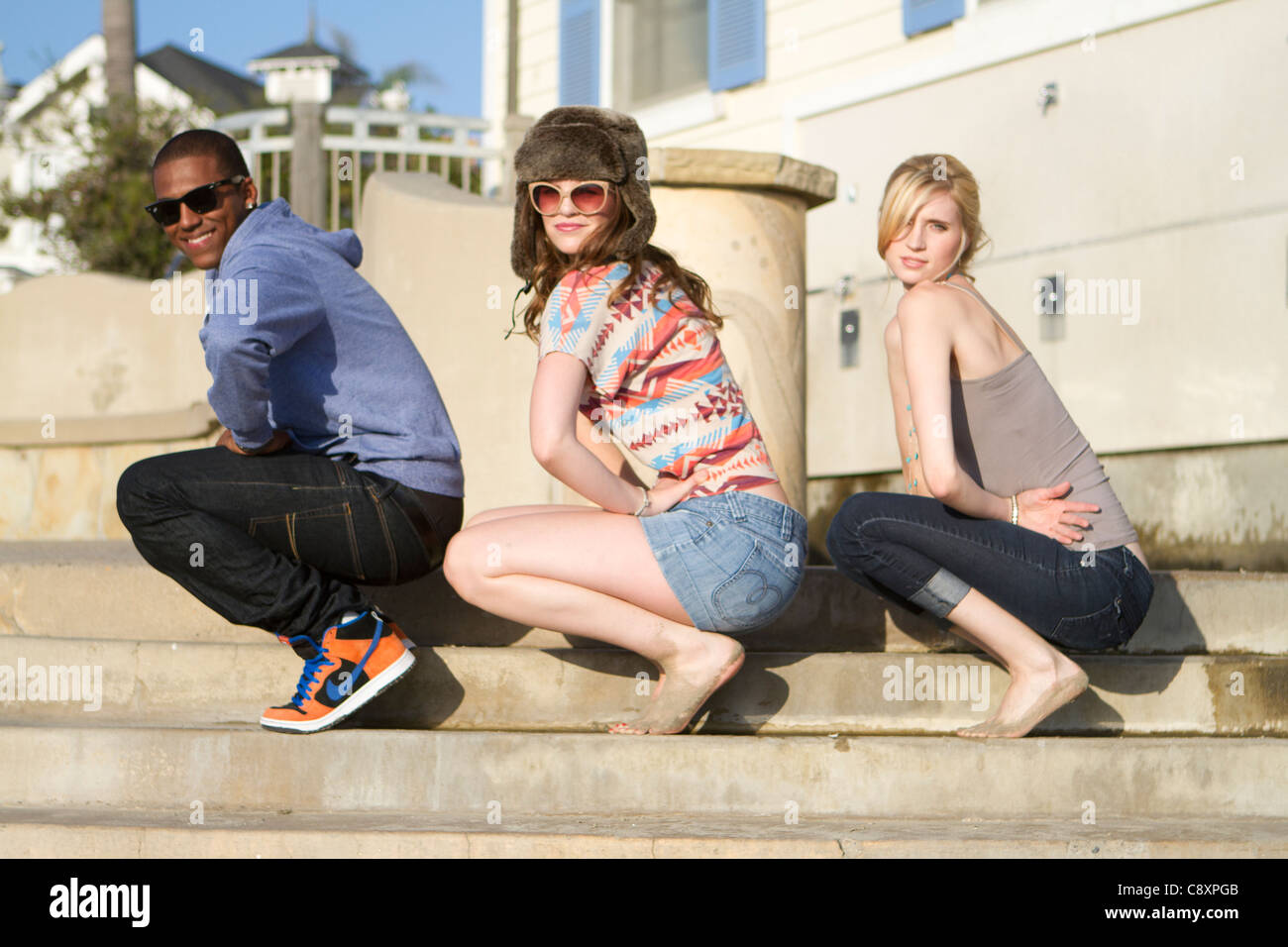 Three hip hi-res stock photography and images - Alamy