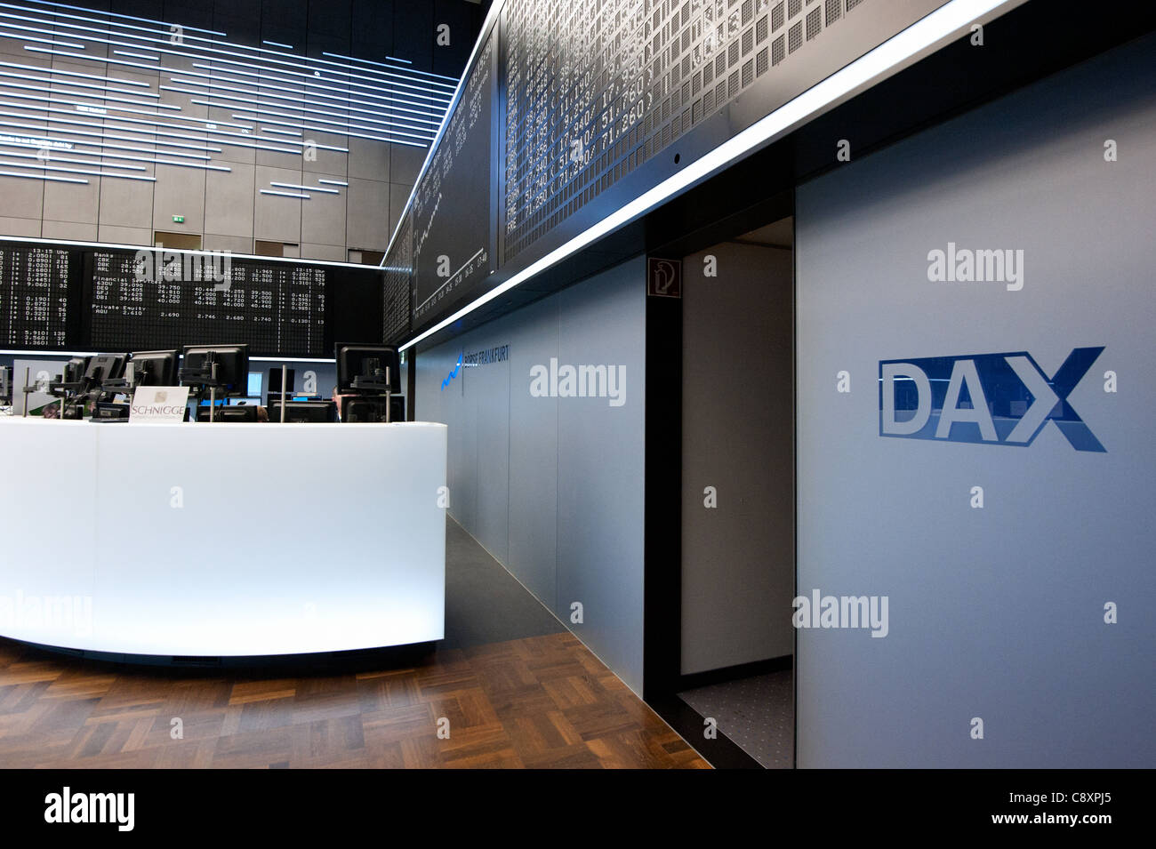 Trading floor of Frankfurt Stock Exchange, Hesse, Germany Stock Photo - Alamy