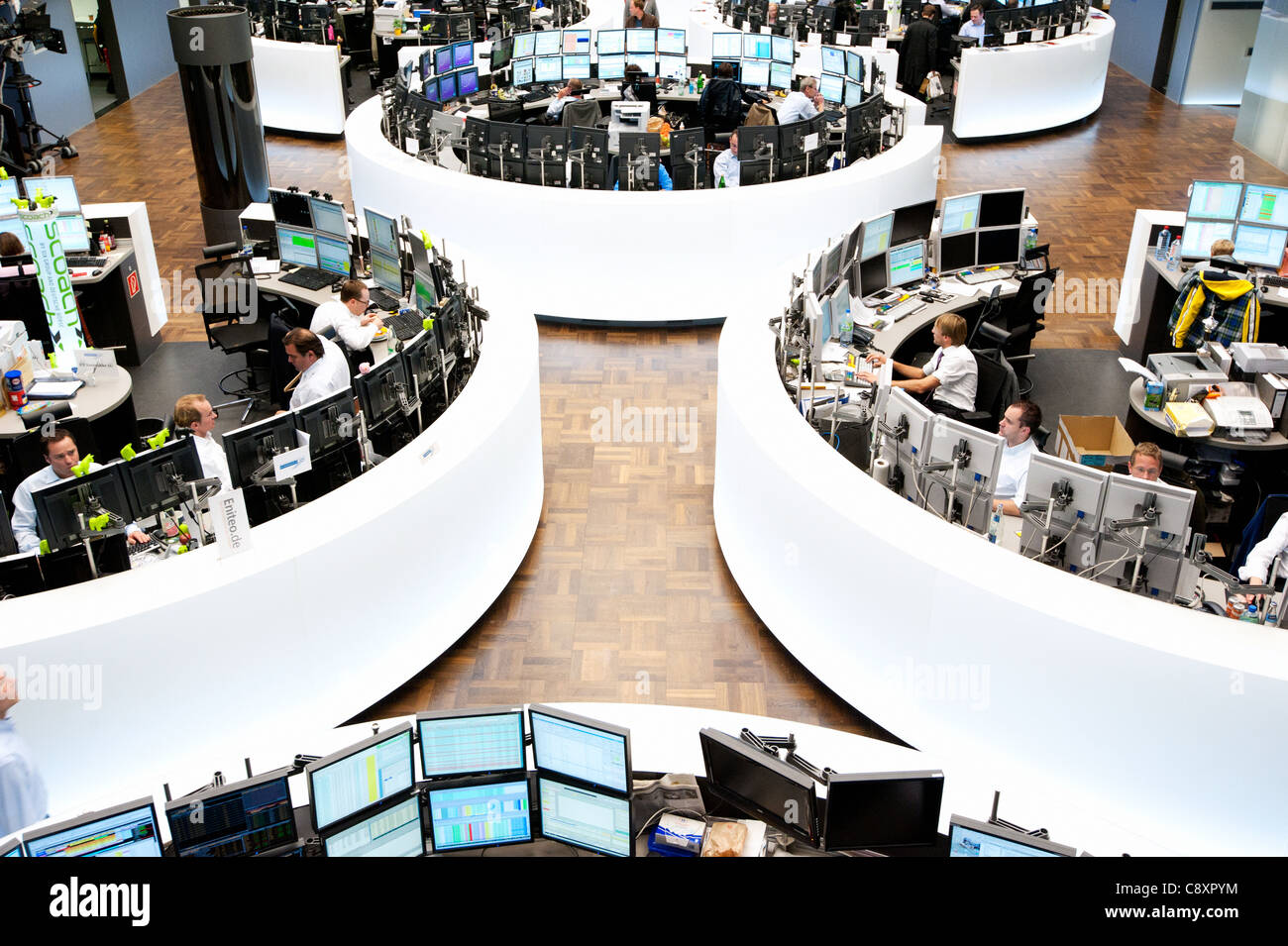 Trading floor of Frankfurt Stock Exchange, Hesse, Germany Stock Photo - Alamy