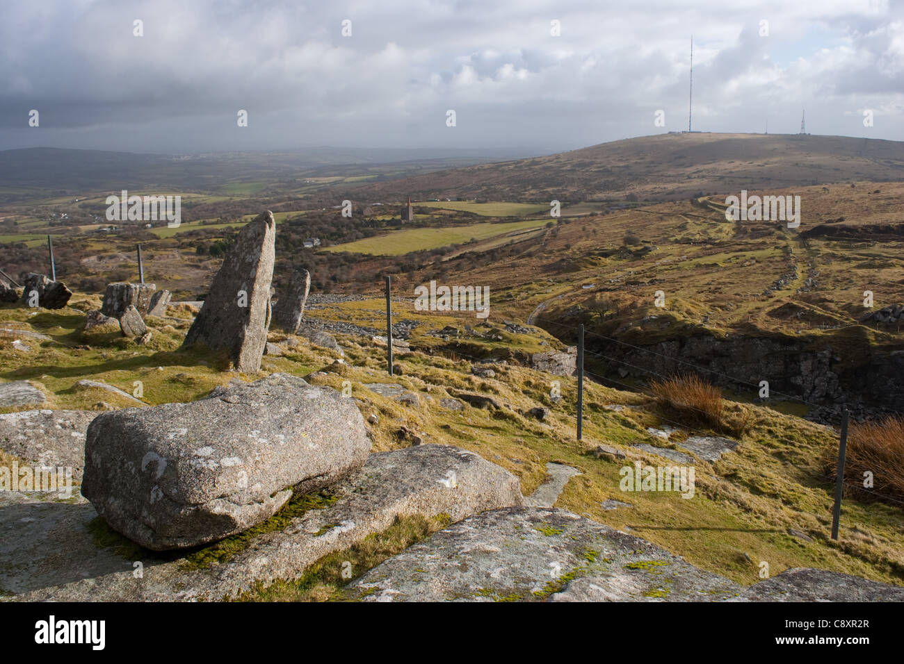 The Cheesewring is a granite tor in Cornwall, situated on the eastern ...