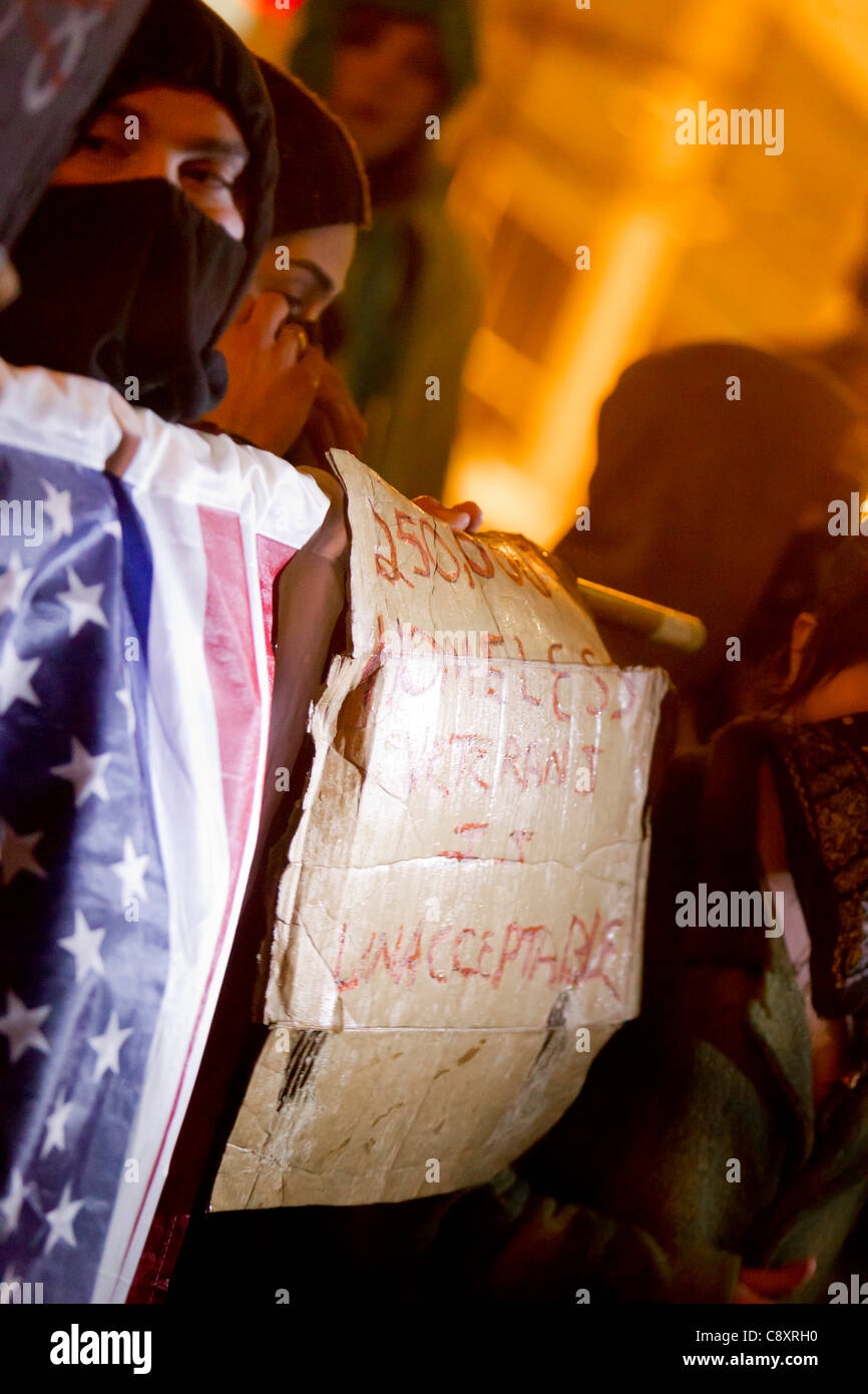 Occupy Seattle Protesters Demonstrate at Sheraton Hotel, Seattle ...