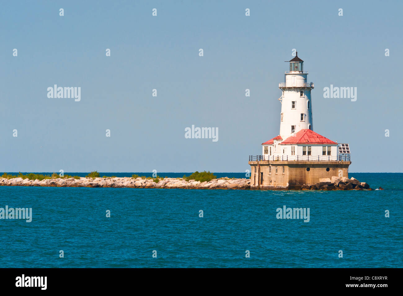 Chicago Harbor Light Stock Photos & Chicago Harbor Light Stock Images ...