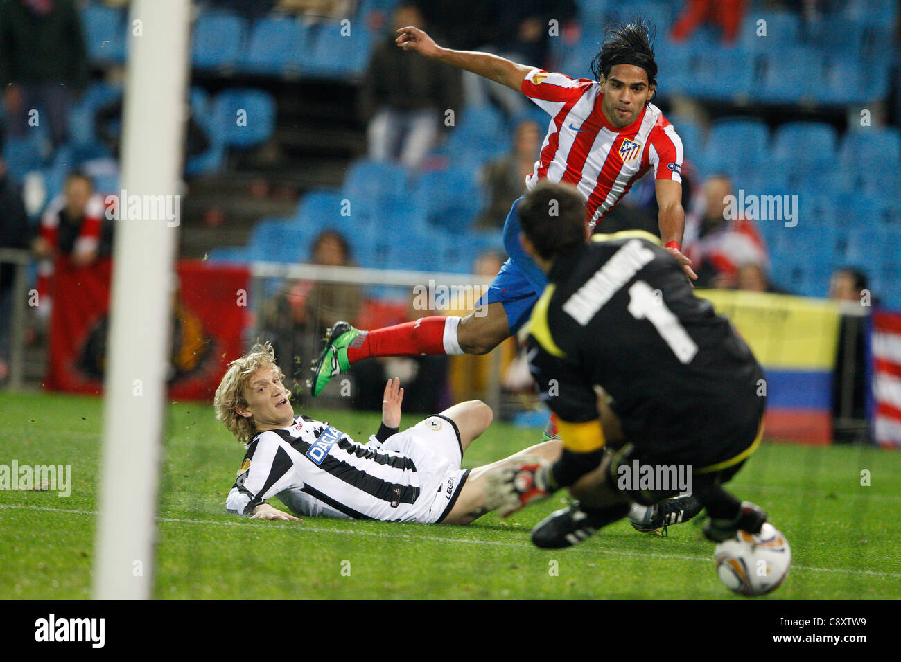 Falcao europa league goal hi-res stock photography and images - Alamy