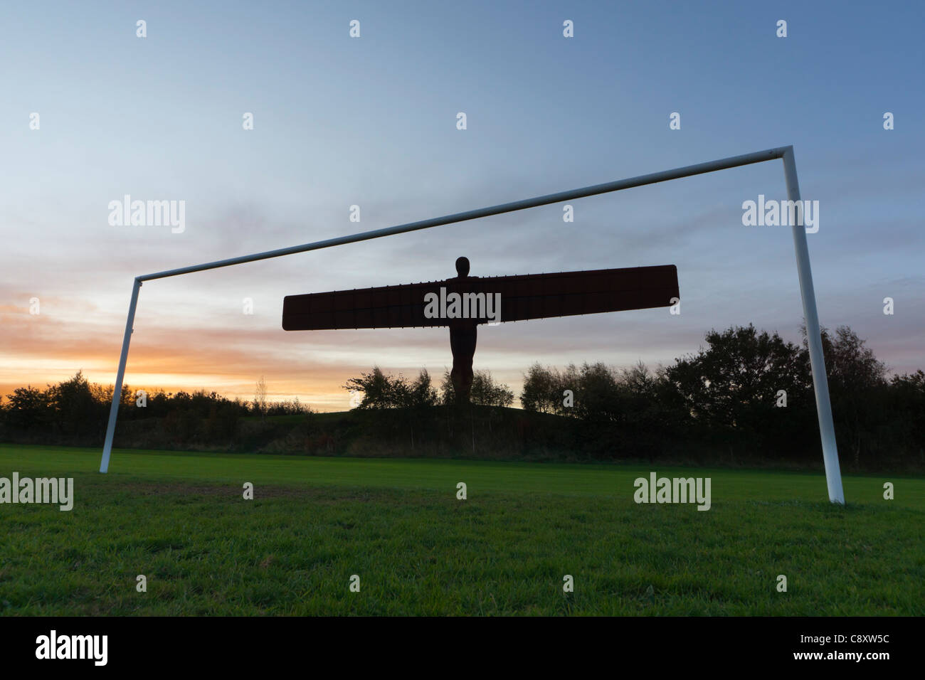 The Angel of the North, Gateshead, UK - iconic landmark giant steel ...