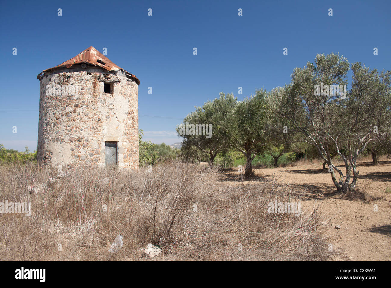 Old windmill ruins on hi-res stock photography and images - Alamy