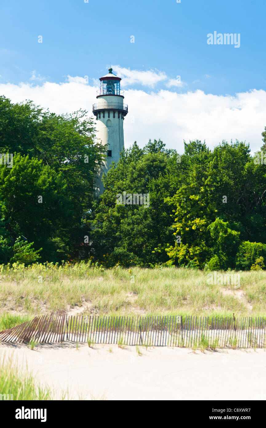 Grosse Point Lighthouse, Grosse Point Illinois Stock Photo - Alamy
