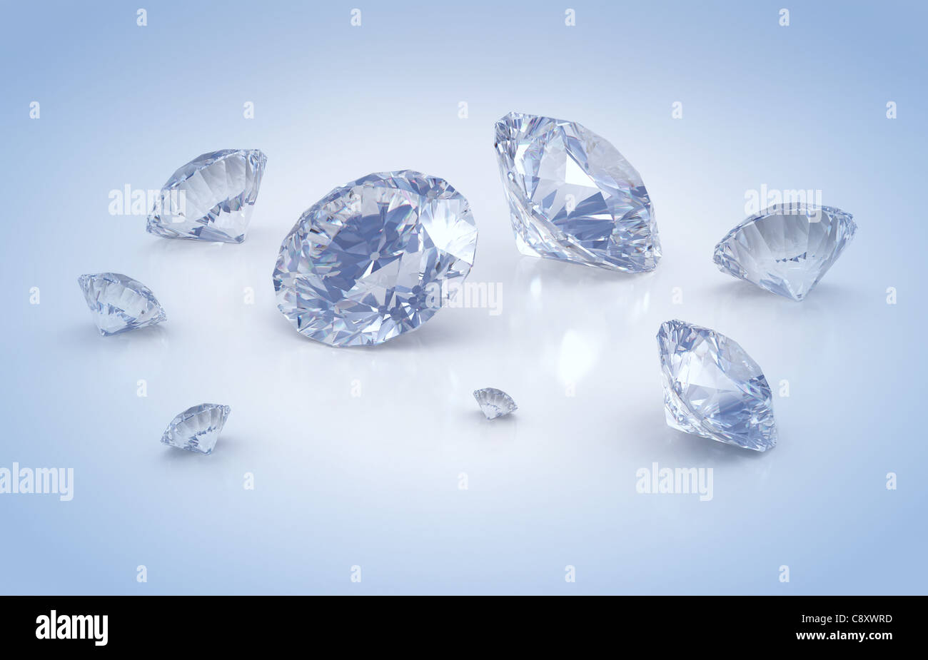 Large group diamonds close hi-res stock photography and images - Alamy