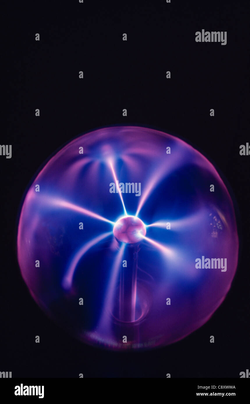 Plasma ball at The Exploratorium, San Francisco, California Stock Photo ...