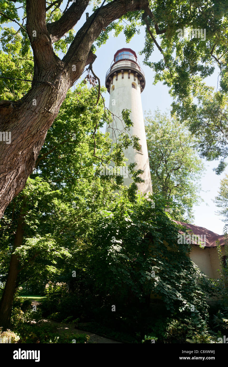 Grosse Point Lighthouse, Grosse Point Illinois Stock Photo - Alamy