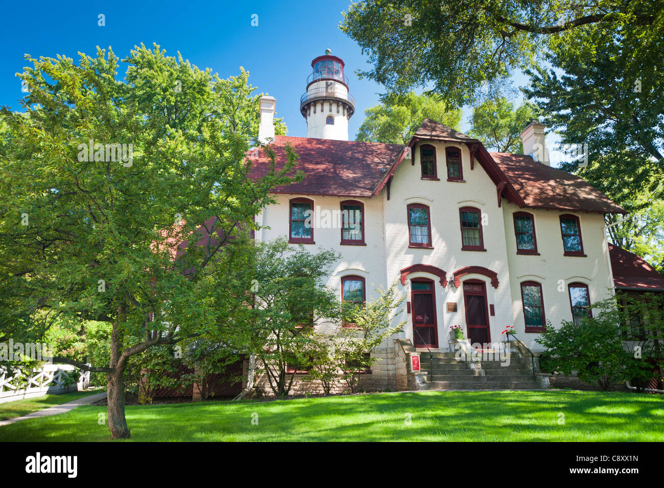 Grosse Point Lighthouse, Grosse Point Illinois Stock Photo - Alamy