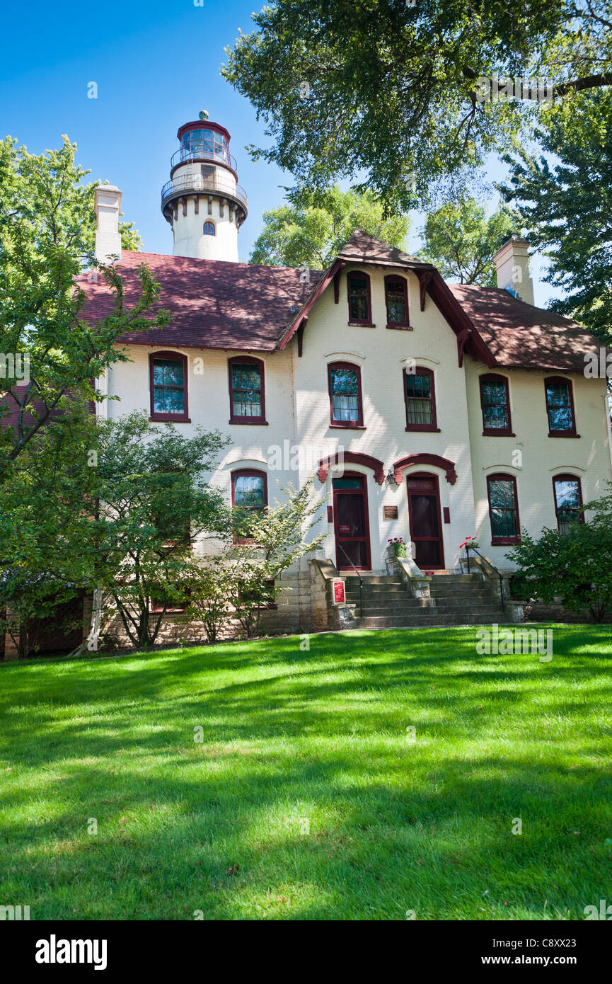 Grosse Point Lighthouse, Grosse Point Illinois Stock Photo - Alamy