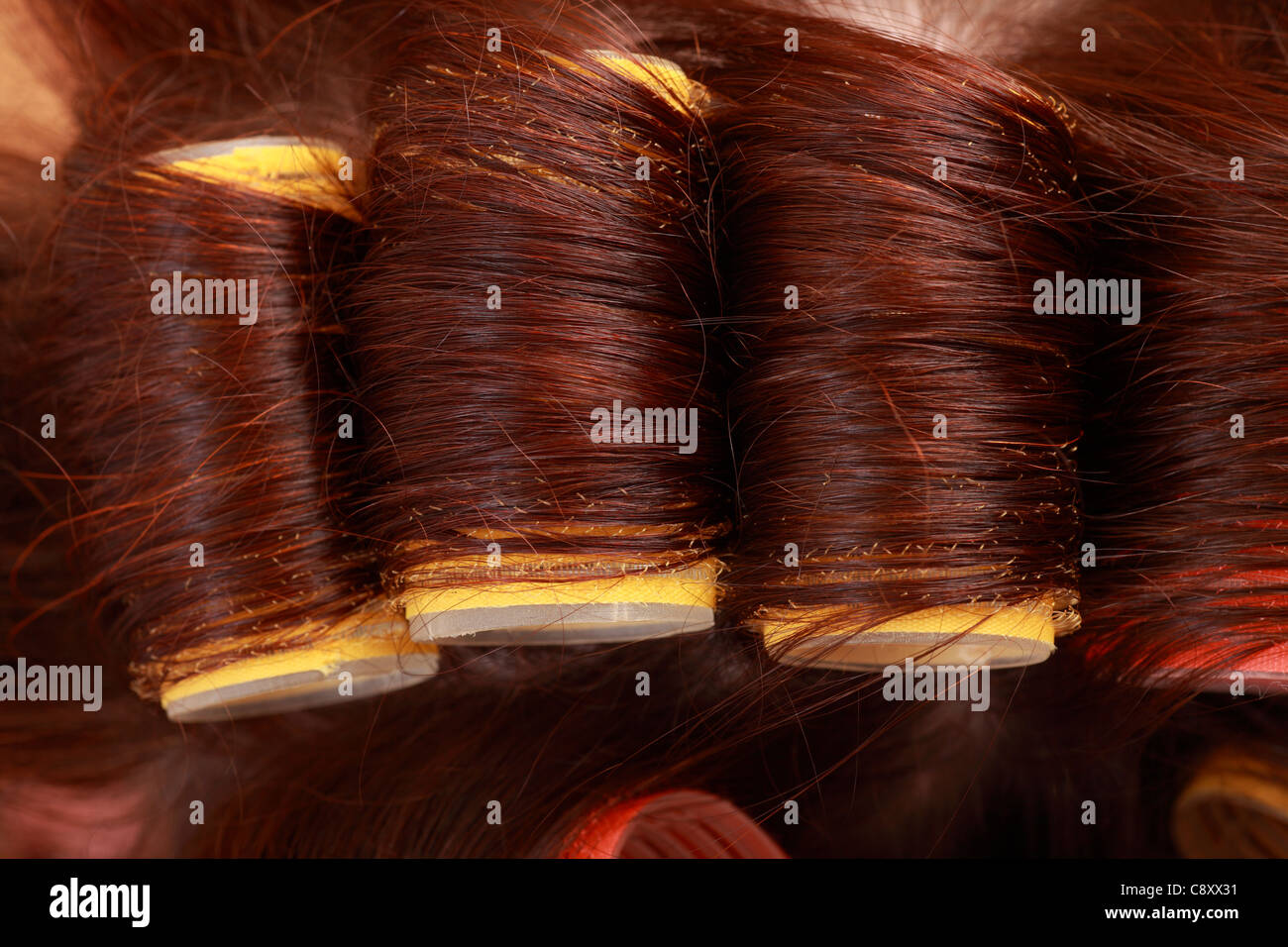 Girl curlers in hair hi-res stock photography and images - Alamy