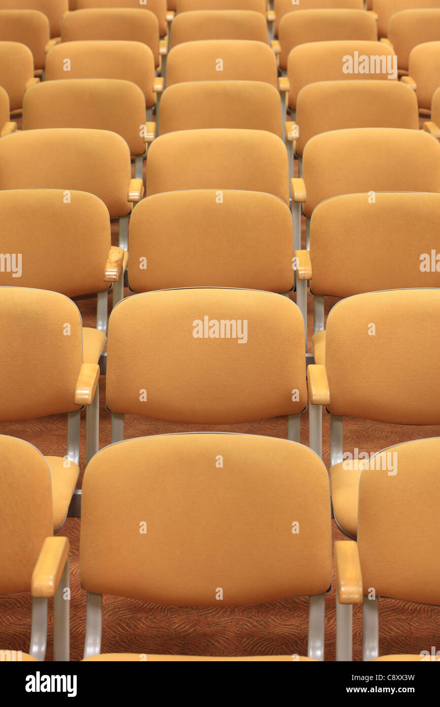 conference - rows of empty seats texture Stock Photo - Alamy
