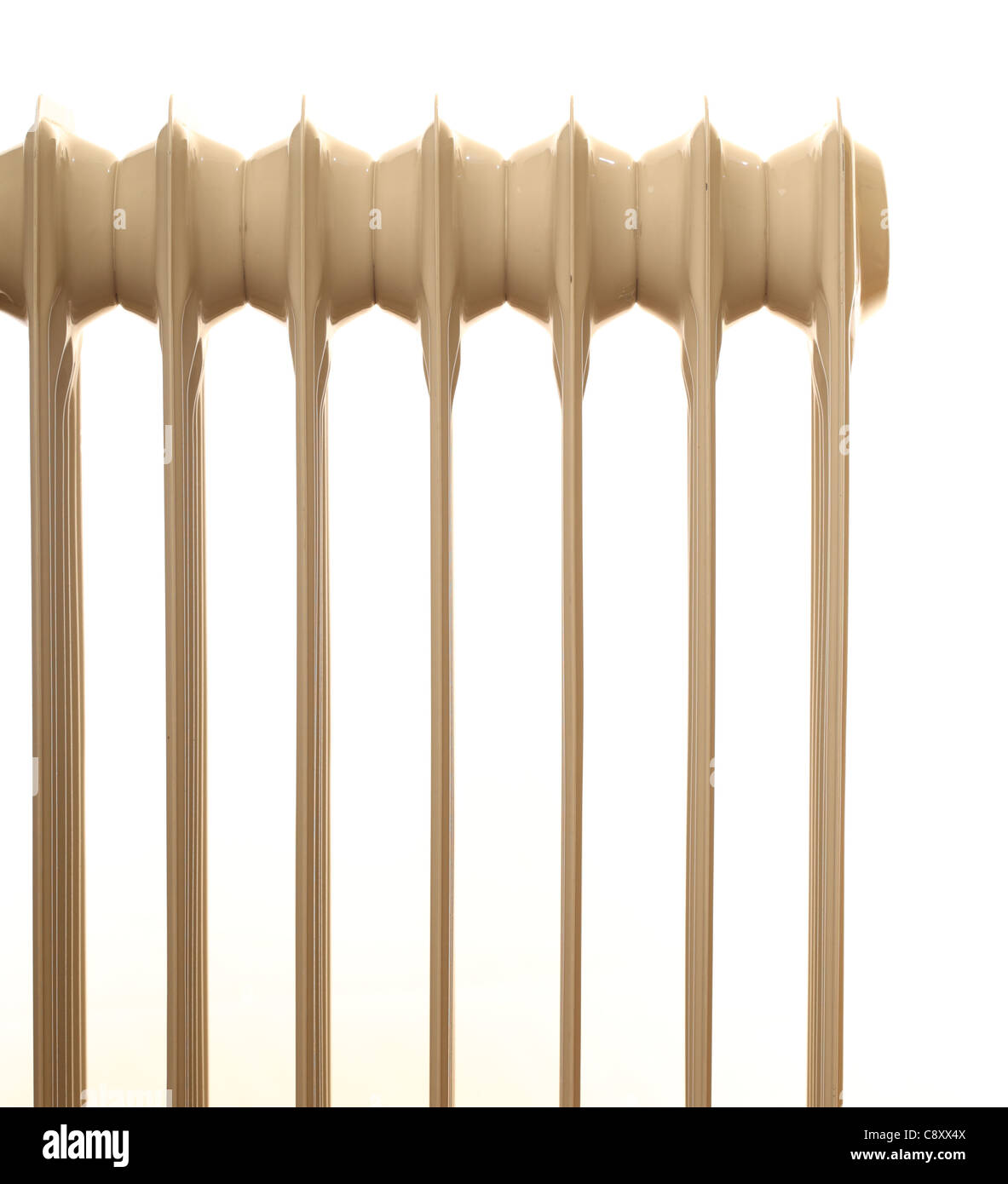 Oil radiator isolated - Heatings on a white background Stock Photo - Alamy