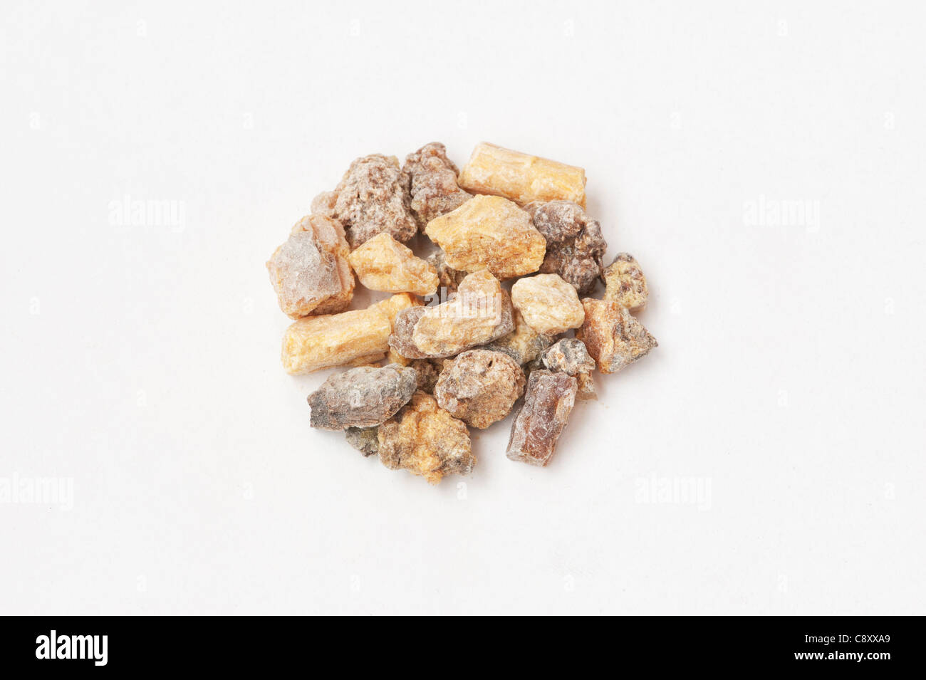 Colophony / Rosin Resin on white background Stock Photo - Alamy