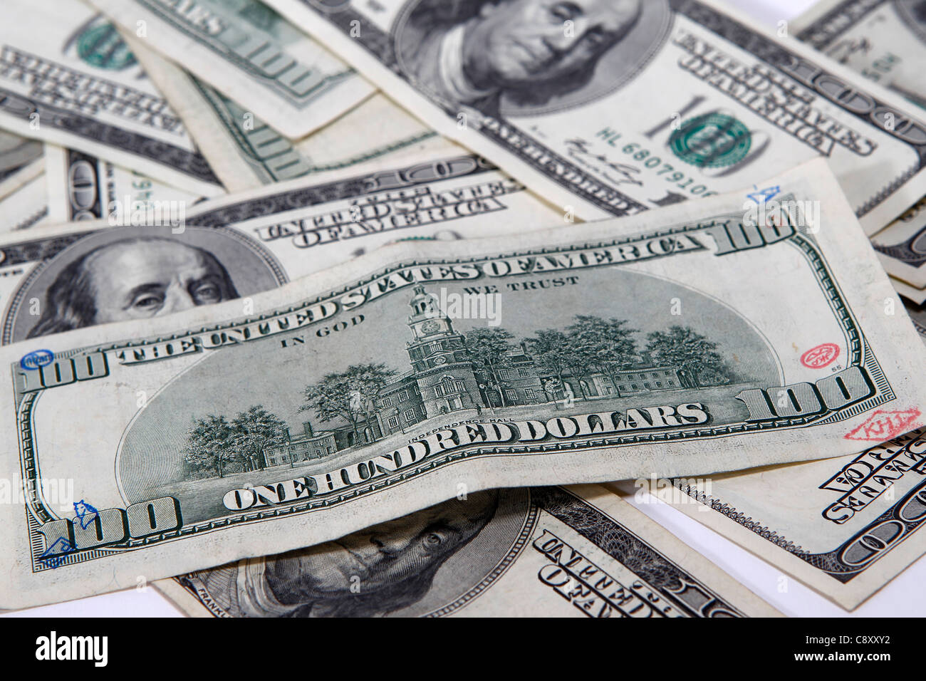 American US 100 dollar bills Stock Photo - Alamy