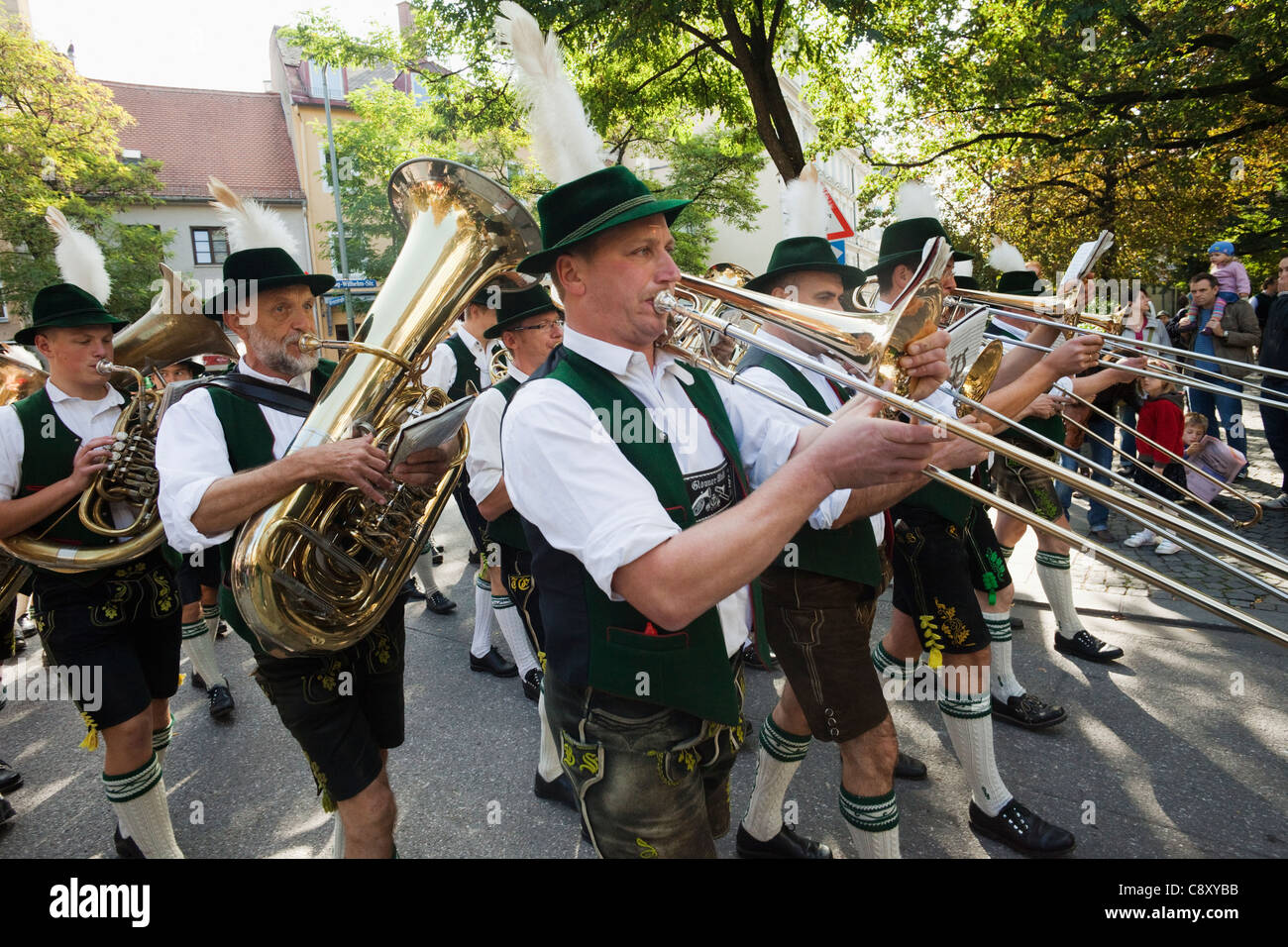 Germany, Bavaria, Munich, Oktoberfest, Oktoberfest Parade, Traditional ...